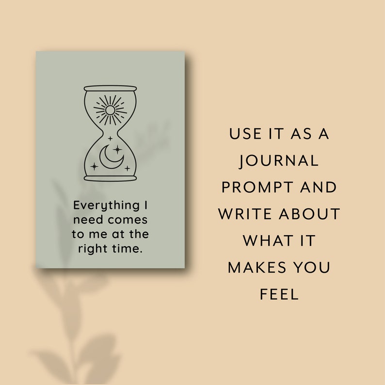 Positive Affirmation Cards Self Love Deck Self Care Cards Etsy