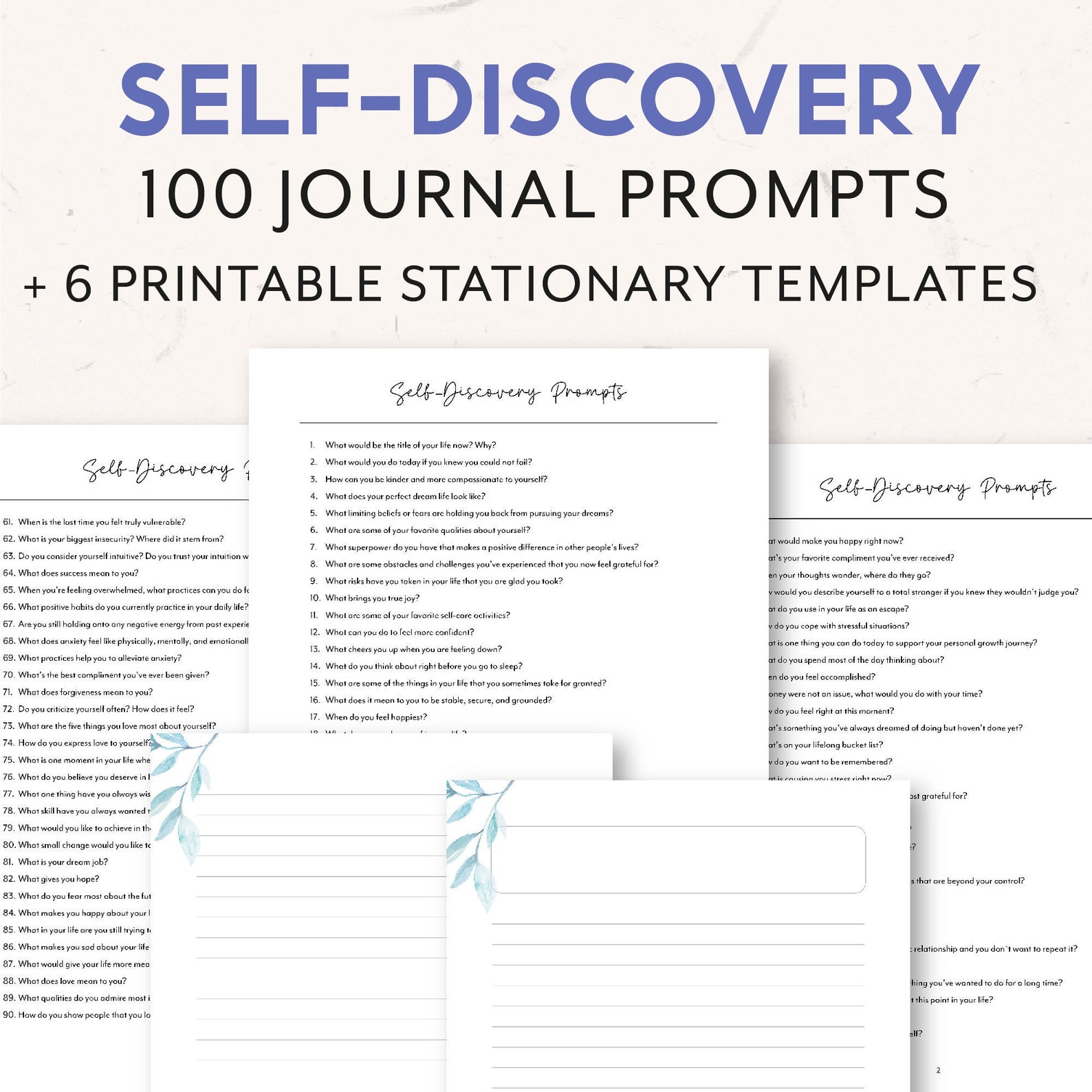 Self Reflection Prompts, Journal Prompts Printable, Daily Reflection ...