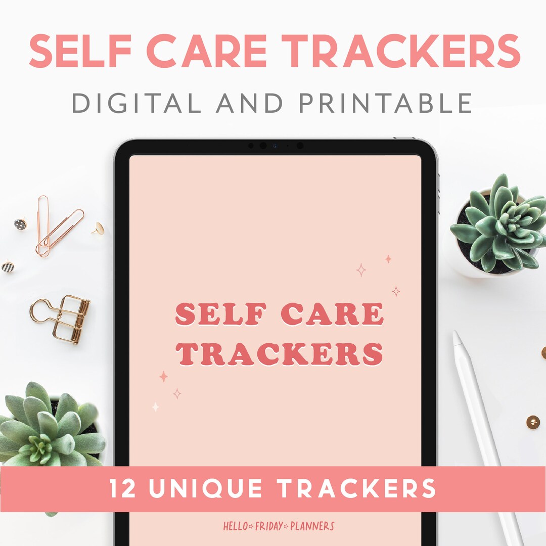 Self Care Digital Planner, Digital Journal, Self Care Tracker, Digital ...