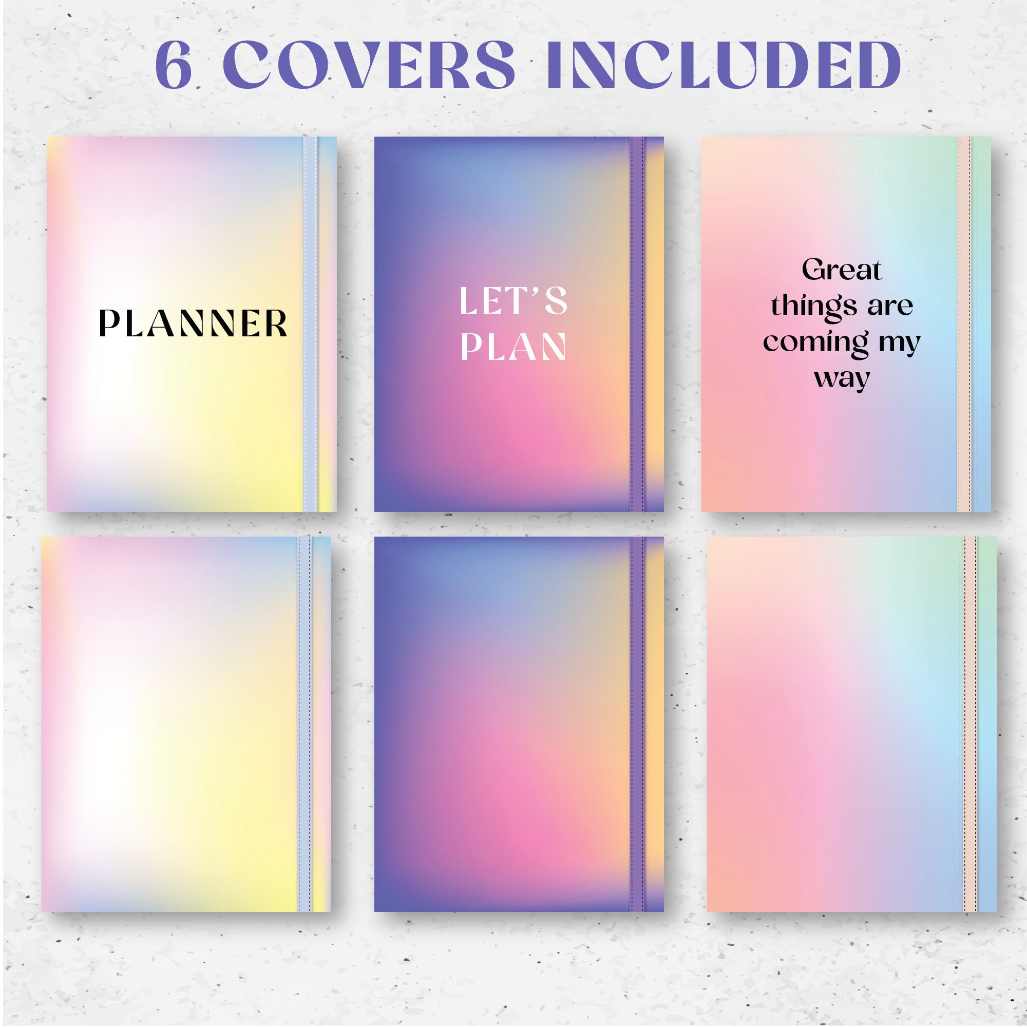 Gradient Digital Planner, Undated Digital Planner Goodnotes, Digital ...