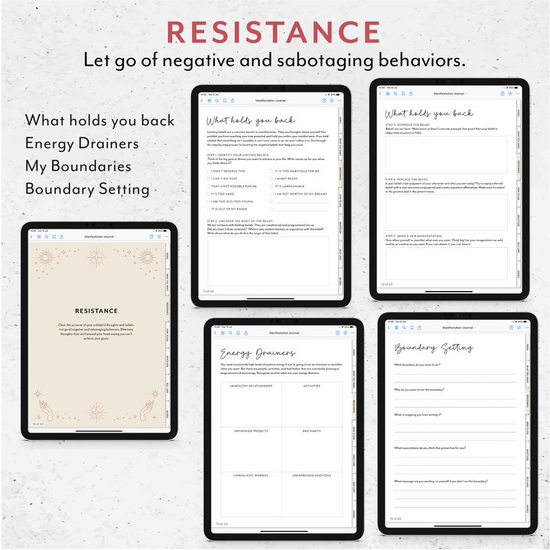 Manifestation Digital Journal 369 Manifest Journal Goodnotes - Etsy