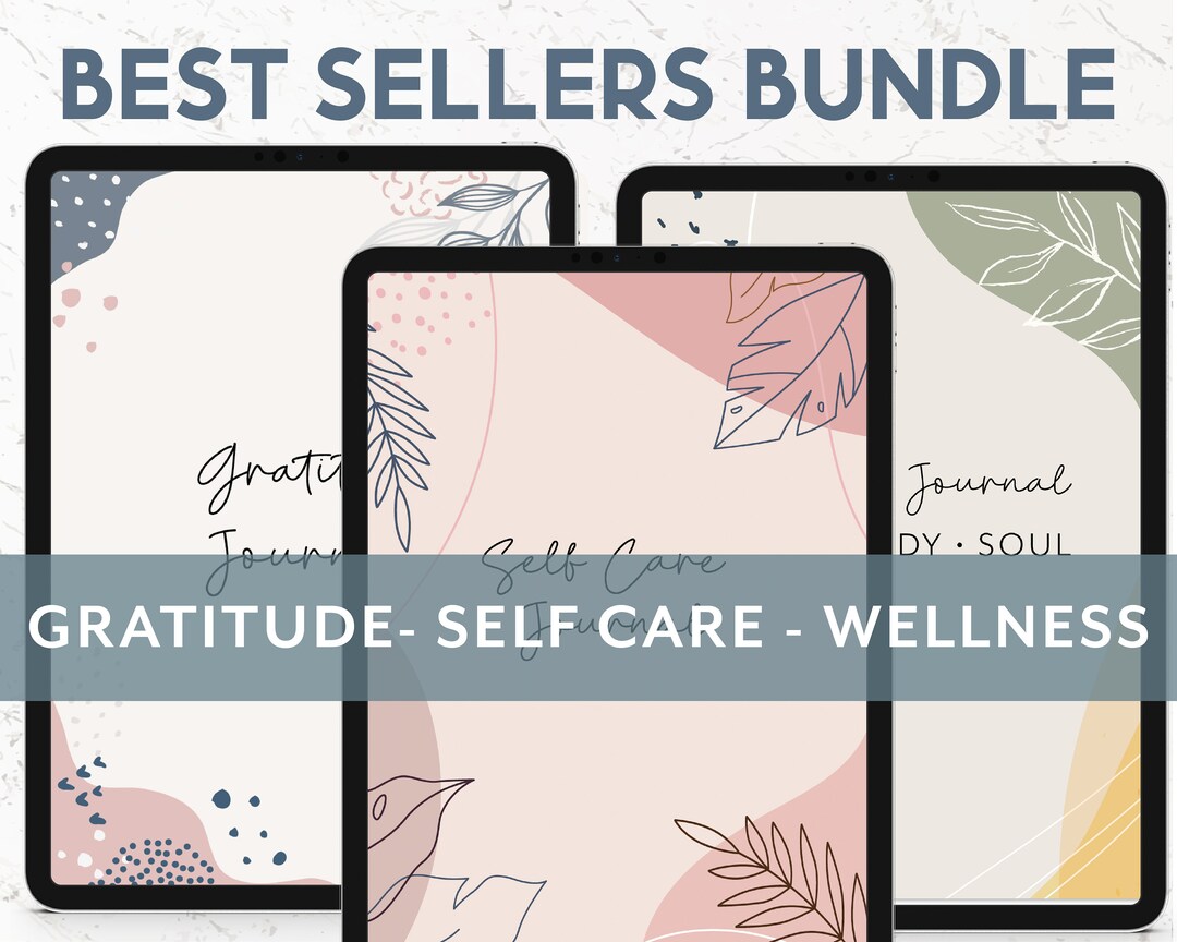 Self Care Journal, Wellness Journal, Gratitude Journal, Digital Bundle ...