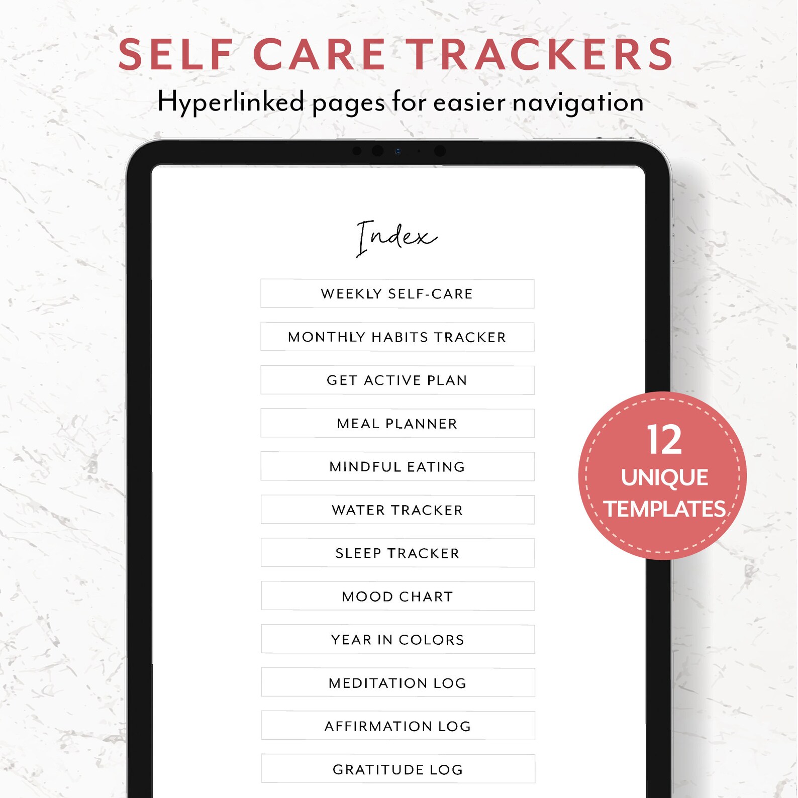 Self Care Digital Planner Digital Journal Self Care Tracker - Etsy