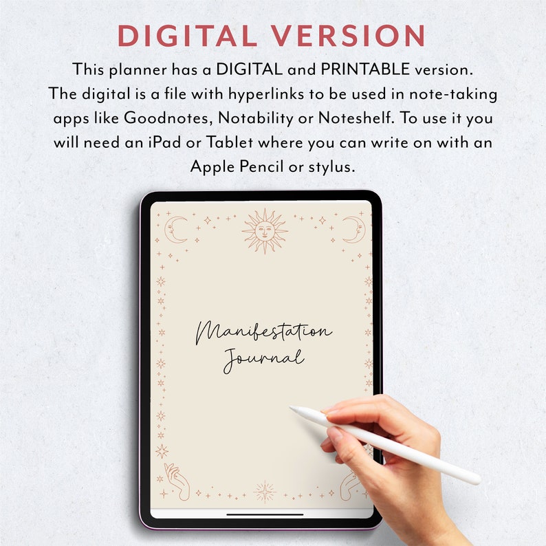 Manifestation Digital Journal 369 Manifest Journal Goodnotes - Etsy