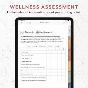 Wellness Journal Digital, Mental Health Journal Printable, Self Care ...