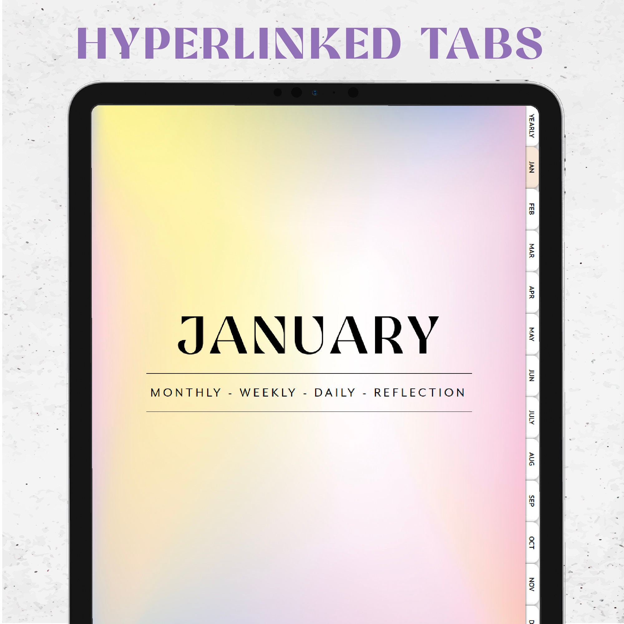 Gradient Digital Planner, Undated Digital Planner Goodnotes, Digital ...