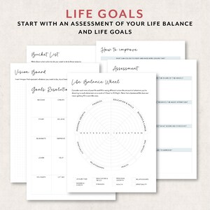 Digital Goals Planner, Goals Setting, Vision Board, Habits Tracker ...