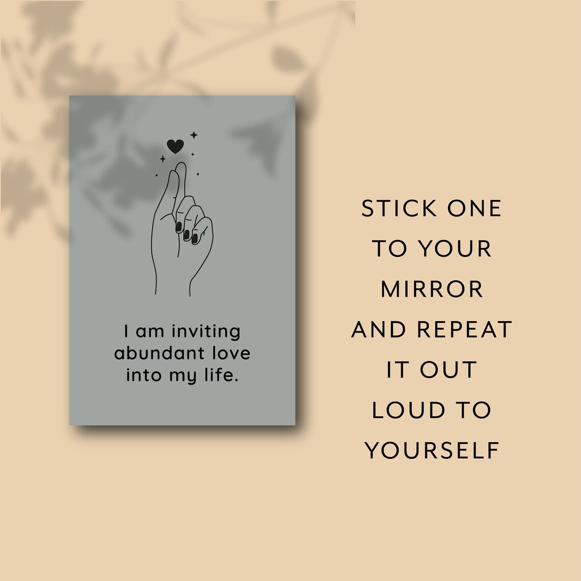 Positive Affirmation Cards Self Love Deck Self Care Cards - Etsy