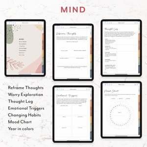 Wellness Journal Digital, Mental Health Journal Printable, Self Care ...