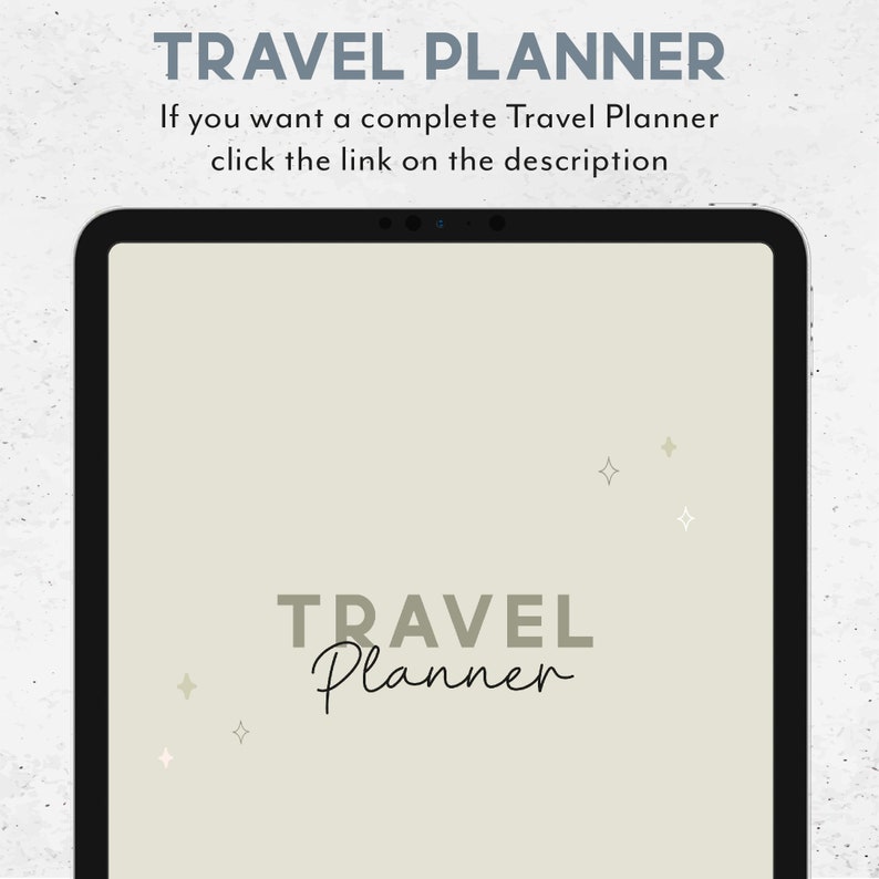 Travel Itinerary Template Digital, Daily Trip Itinerary, Vacation ...