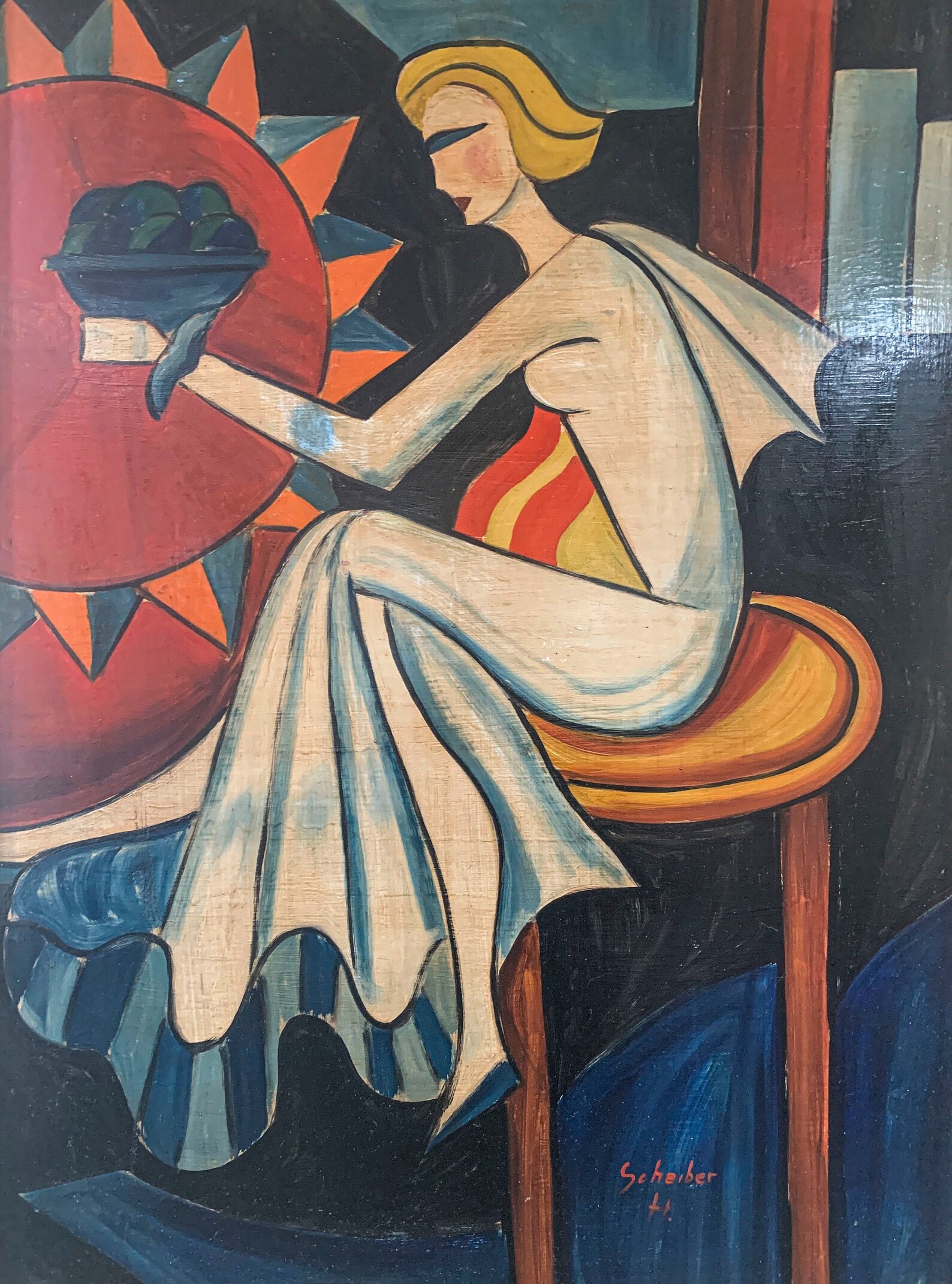 Hugo Scheiber 1873 - 1859 , Original Oil on Board , Signed Byt the ...