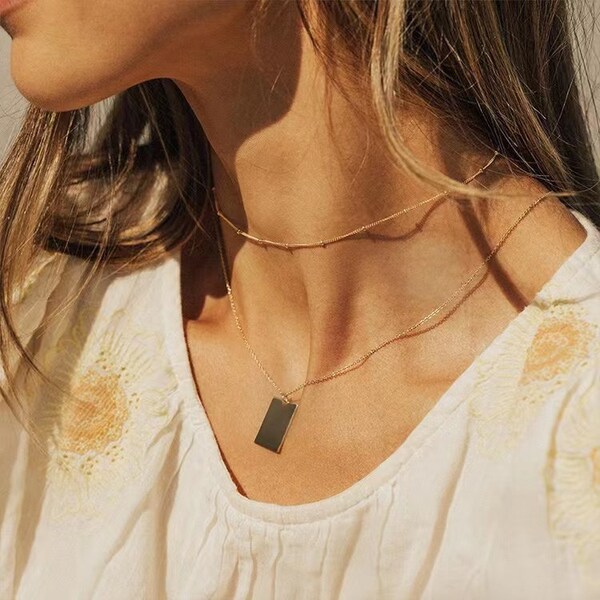 Rectangular Pendant - Etsy