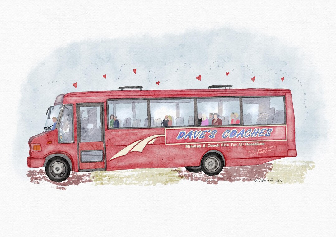 Gavin and Stacey Full Cast Illustration. Nessa and Smithy Wall Art, Perfect Fan Gift Daves ...