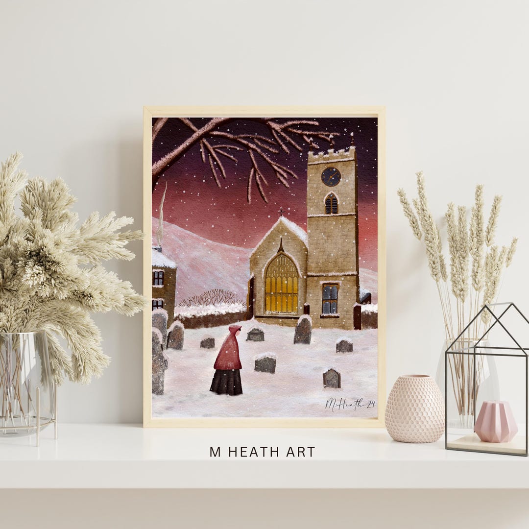 Bronte Sisters Art Print: Haworth Parsonage, Yorkshire Moors - Etsy