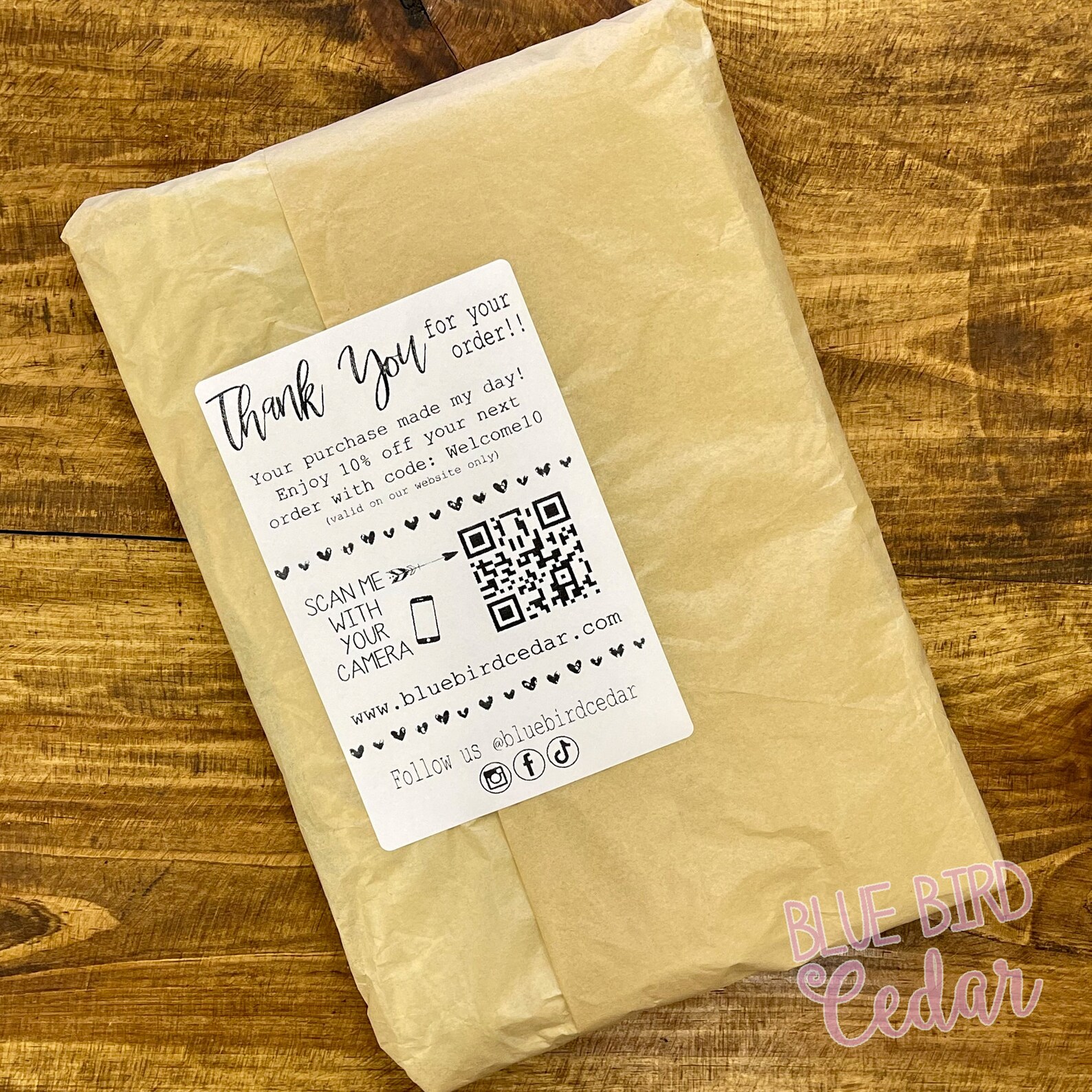 4x6 Custom Packaging Sticker Digital Download PNG File for - Etsy