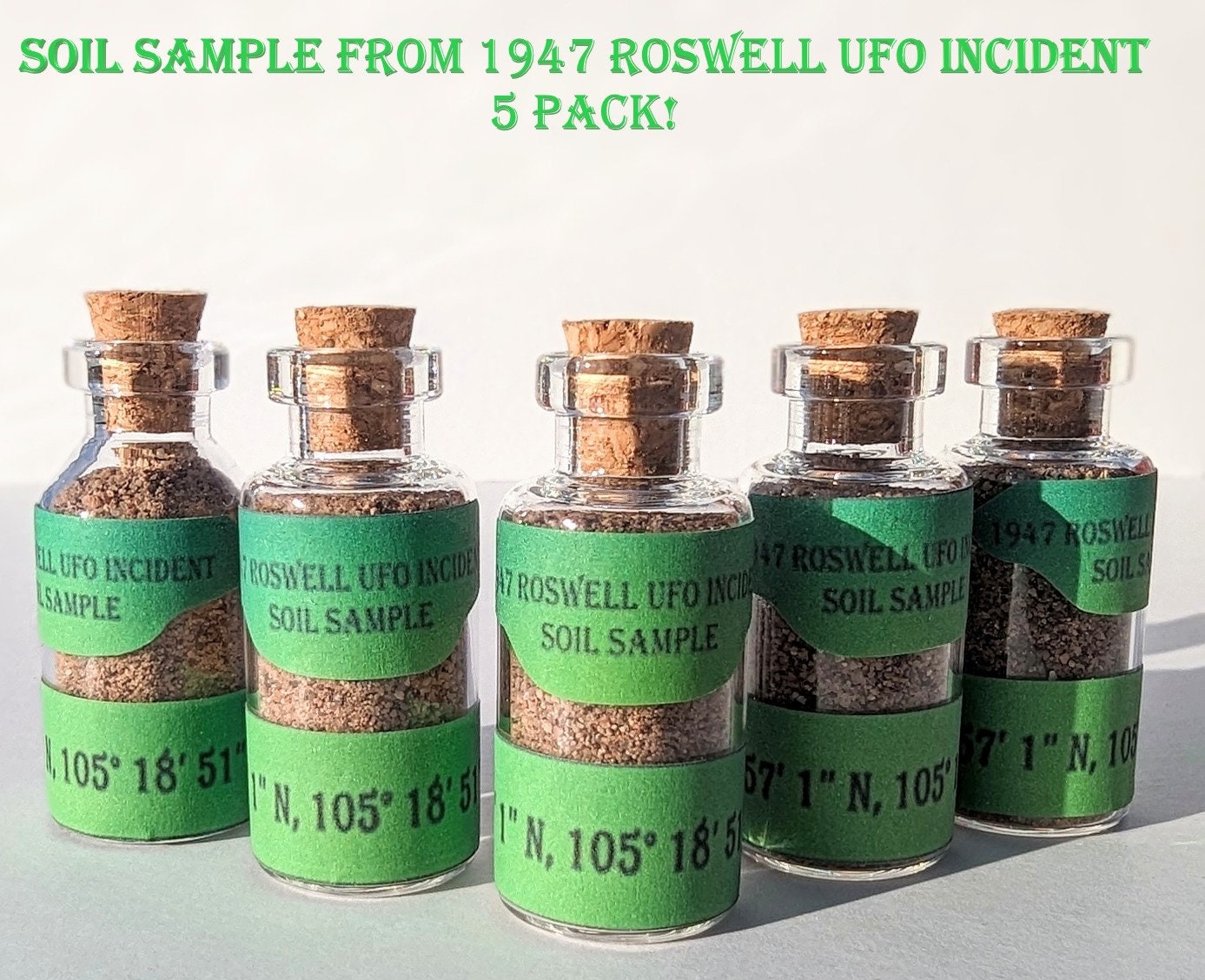1947 Roswell UFO Incident Soil / Earth / Dirt Sample 5 Pack - Etsy
