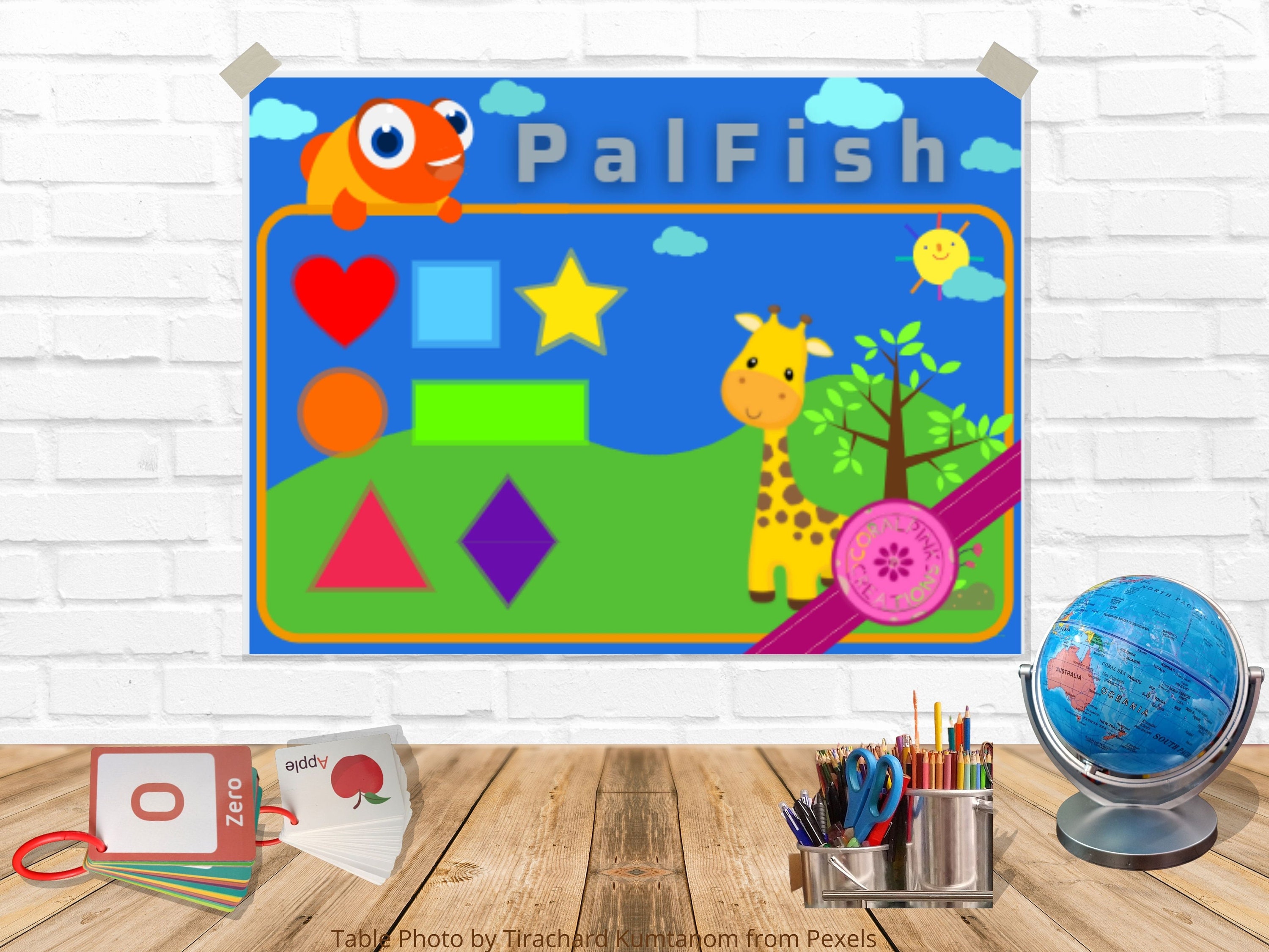 Style 1 PalFIsh Background Backdrop for ESL Teachers | Etsy