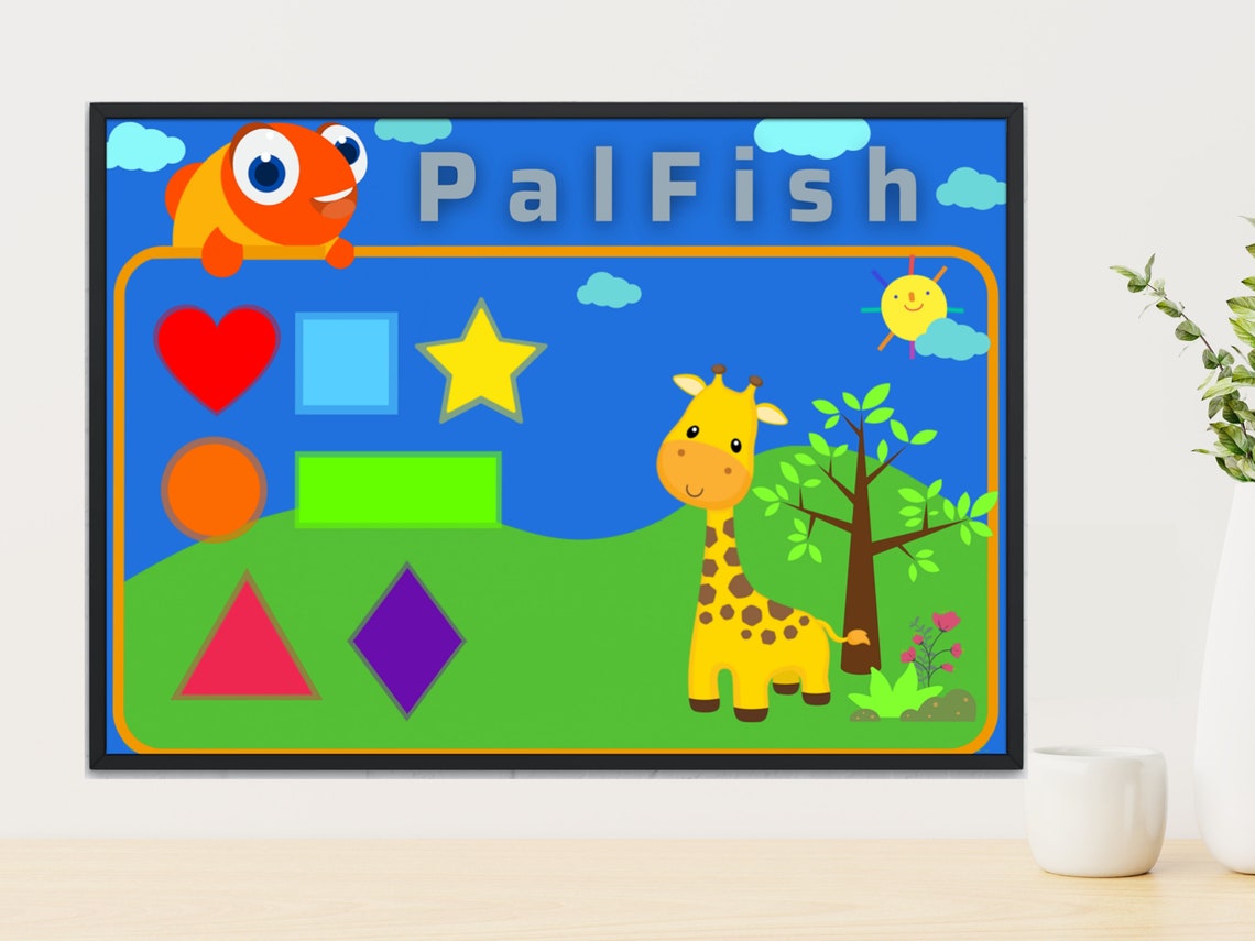 Minimalist Interactive Palfish Background Backdrop for ESL - Etsy
