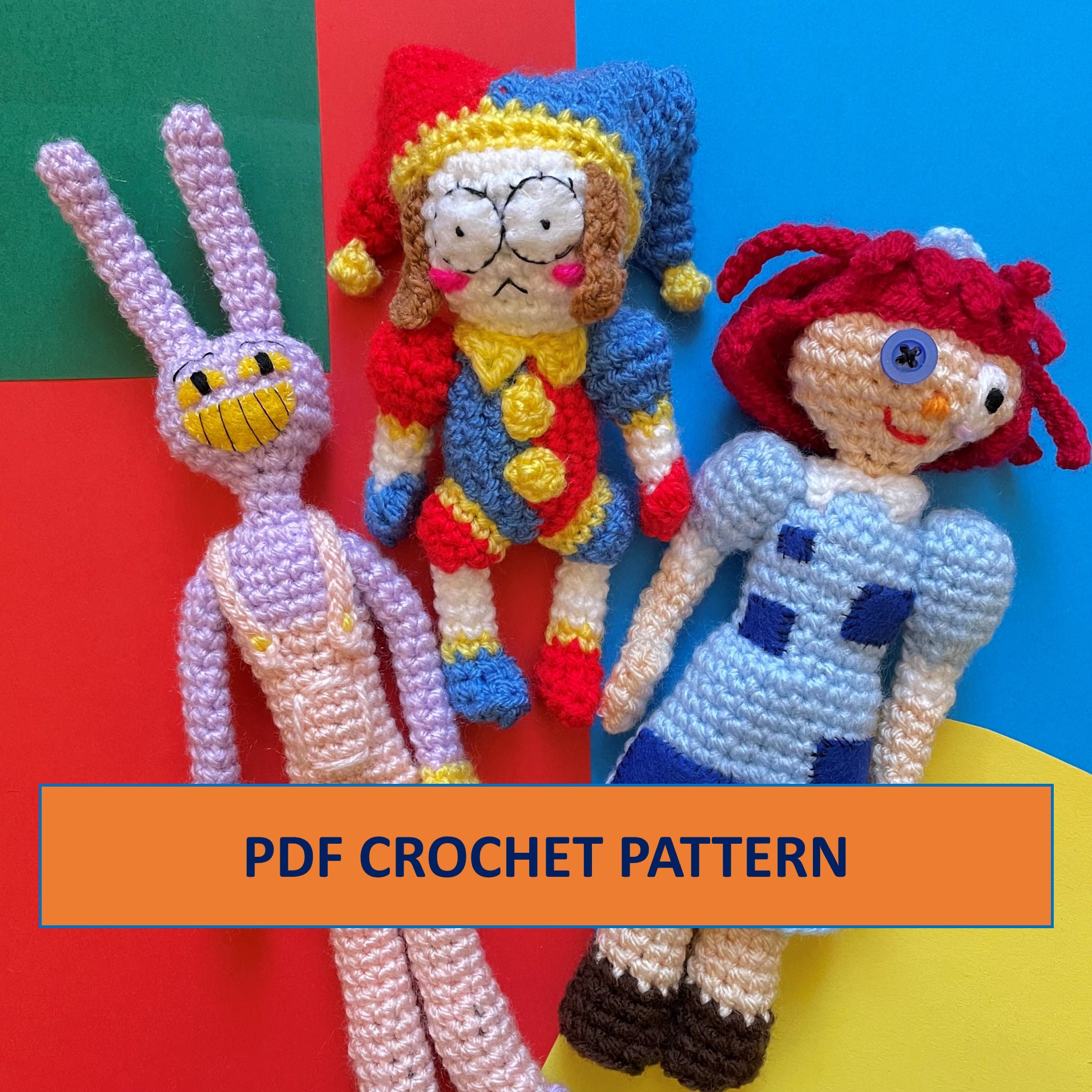 PDF CROCHET PATTERN the Amazing Digital Circus Pomni Jax Ragatha ...