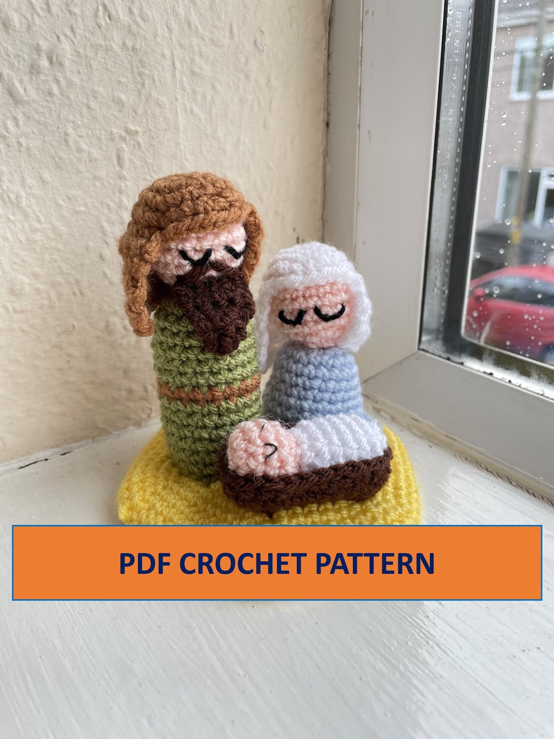 PDF CROCHET PATTERN Nativity Scene Christmas Mary Joseph Baby Jesus ...