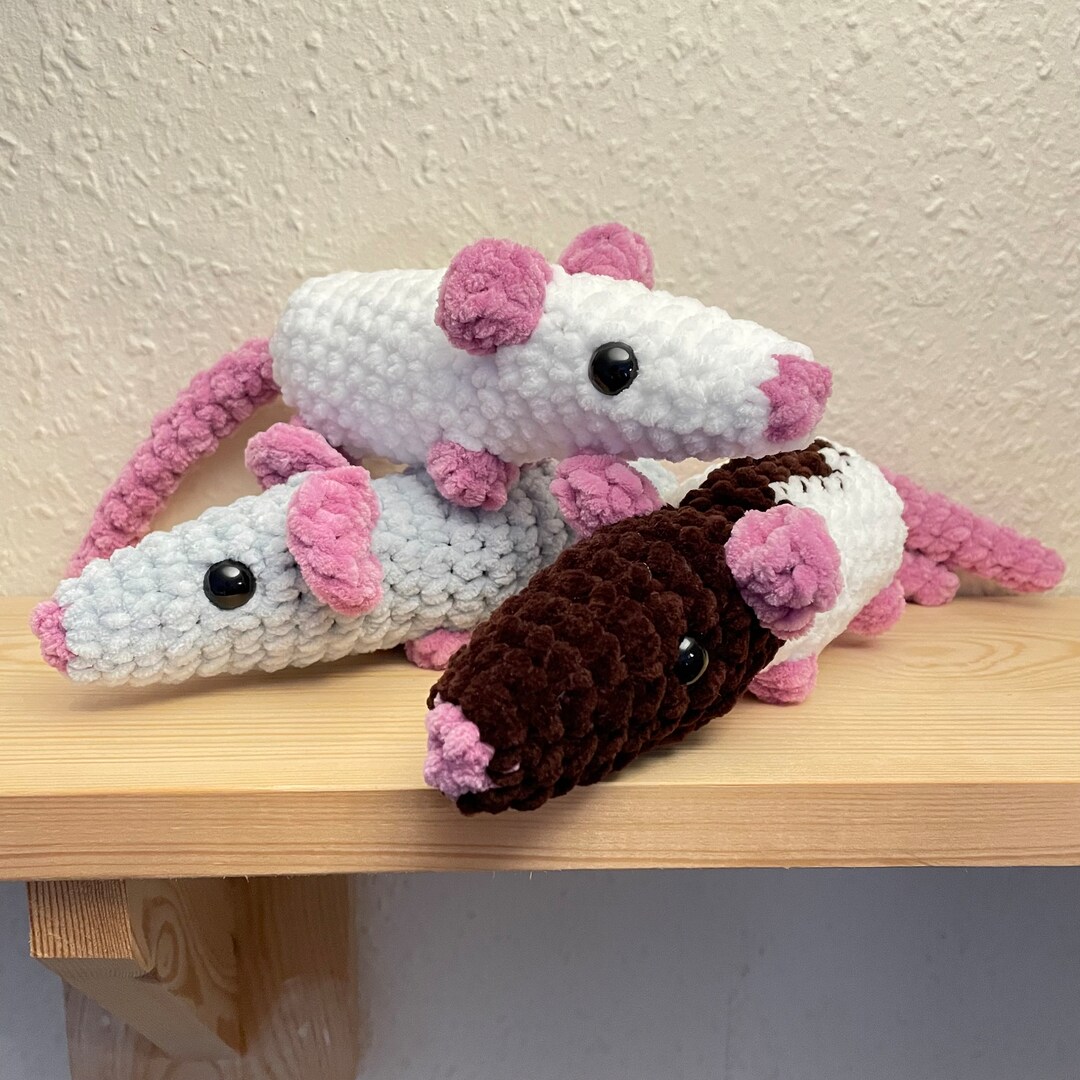 Soft Toy Large Mouse Rat Cuddly Plush Rodent Pet Crochet Amigurumi - Etsy