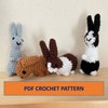 PDF CROCHET PATTERN Bunny Rabbit Dutch Rabbit Low Sew Amigurumi Pattern ...