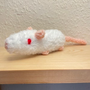 Fluffy Soft Toy Mouse Rat Rodent Pet Crochet Amigurumi Fancy Yarn Soft ...