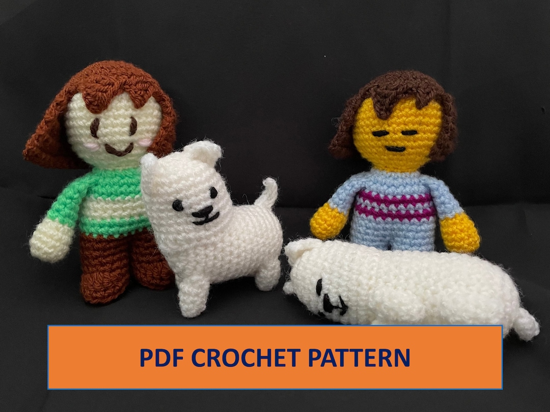 PDF CROCHET PATTERN Fallen Humans and Annoying Dog Amigurumi Crochet ...