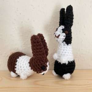 PDF CROCHET PATTERN Bunny Rabbit Dutch Rabbit Low Sew Amigurumi Pattern ...