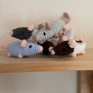 PDF CROCHET PATTERN Mouse Rat Hooded Rat Rodent Pet Amigurumi ...
