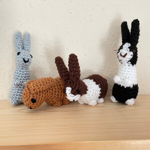 PDF CROCHET PATTERN Bunny Rabbit Dutch Rabbit Low Sew Amigurumi Pattern ...