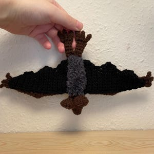 PDF CROCHET PATTERN Flying Bat Amigurumi Halloween Decoration Spooky ...