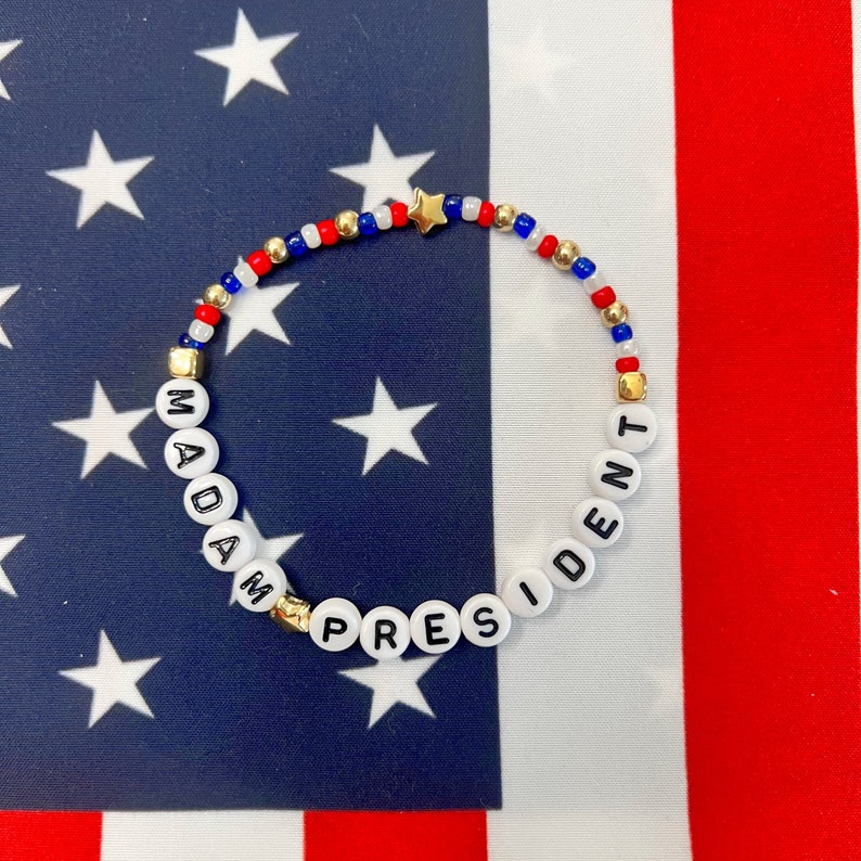 MADAM PRESIDENT Bracelet / HARRIS 2024 Bracelet / Democrat Bracelet ...