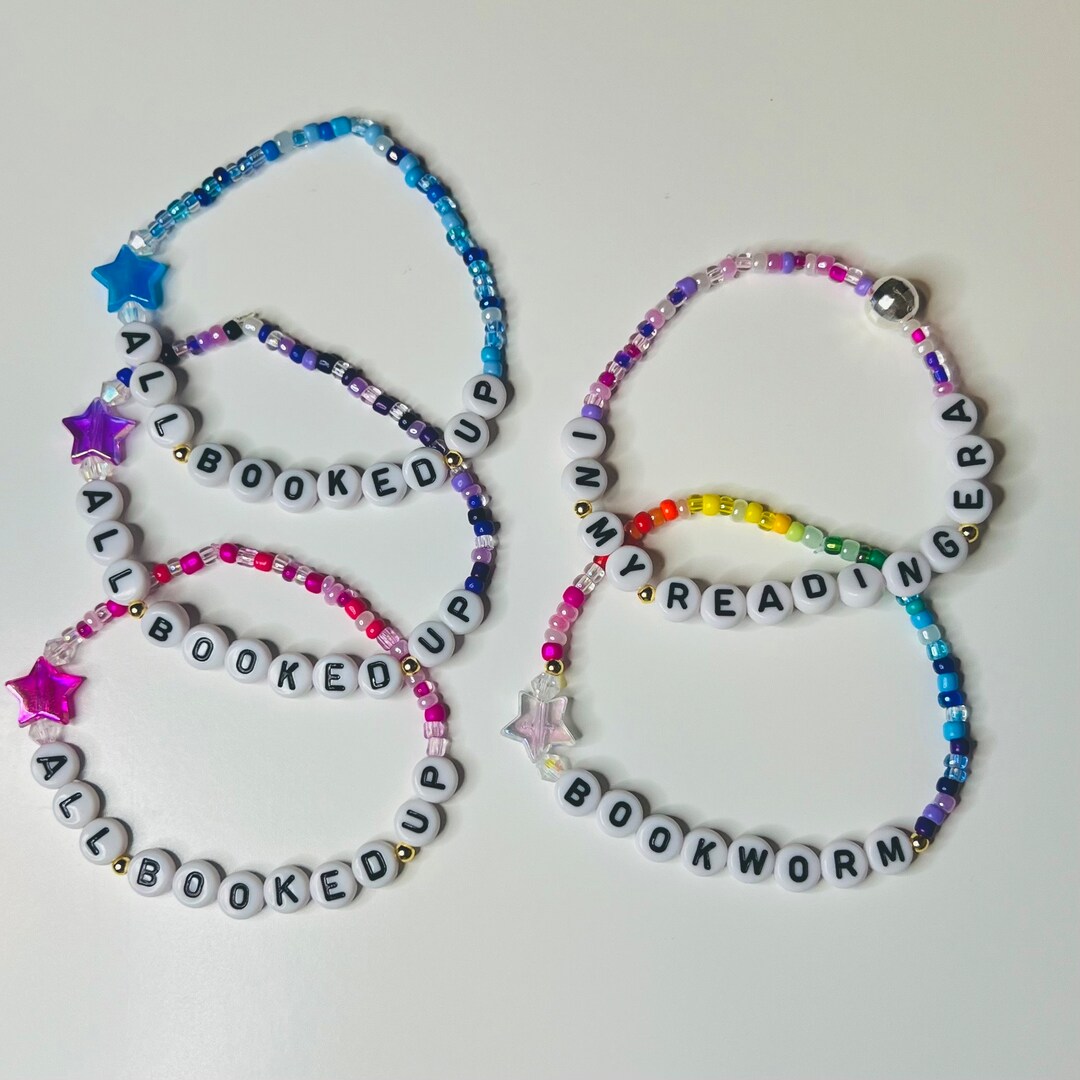 READING Themed Bracelets / in My Reading Era Bracelet / All Booked up ...