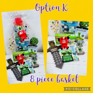 Minecraft Themed Easter Baskets | Prefilled Easter Basket | Stuffed ...