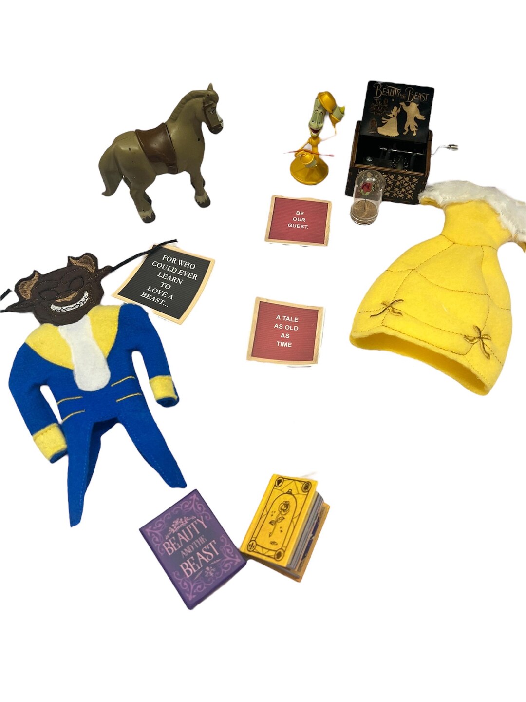 Beauty and the Beast Elf Outfit Elf Props Belle Princess Props Elf Kit ...