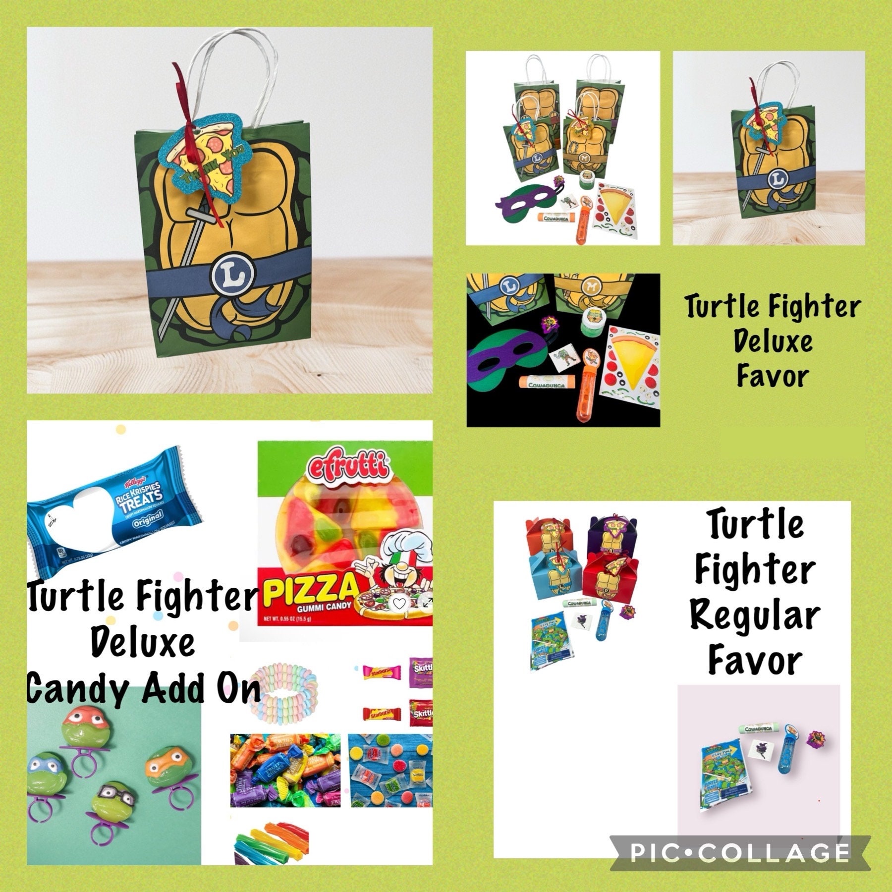 Personalized Character Birthday Party Favors: Themed Goodie Bags - Etsy
