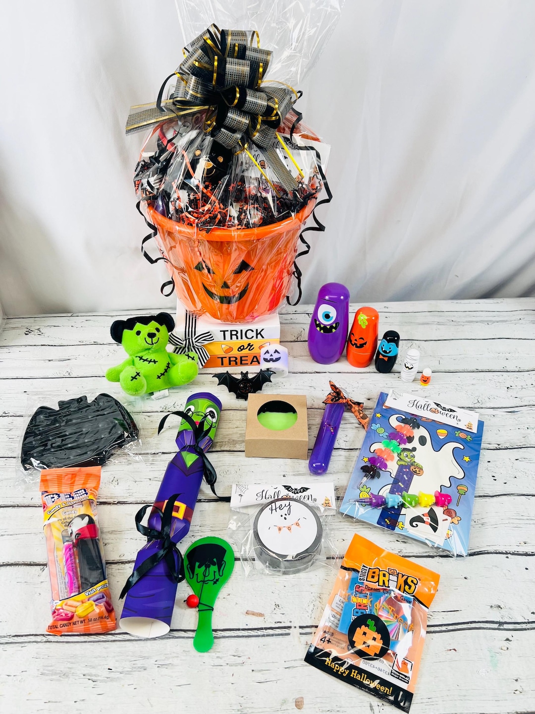 READY TO SHIP** Personalized Halloween Bucket: Kids' Trick or Treat ...