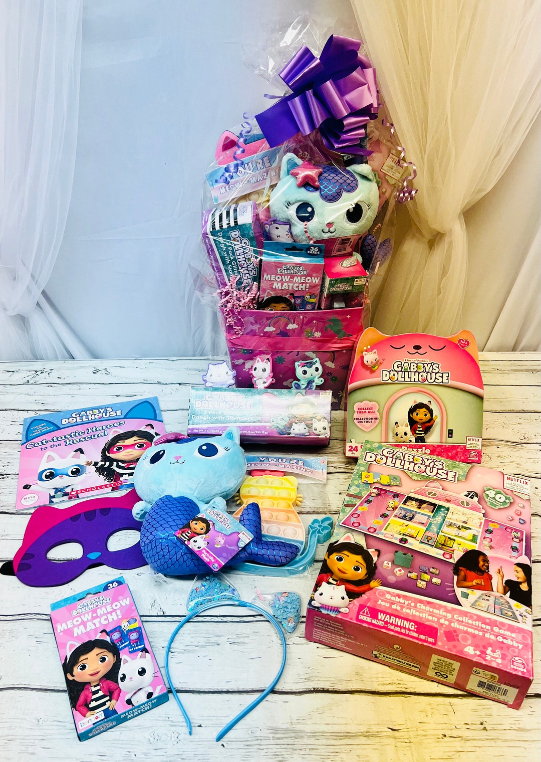 10 Piece Gabbys Dollhouse Easter Basket,pre-filled Gift Basket for Kids ...