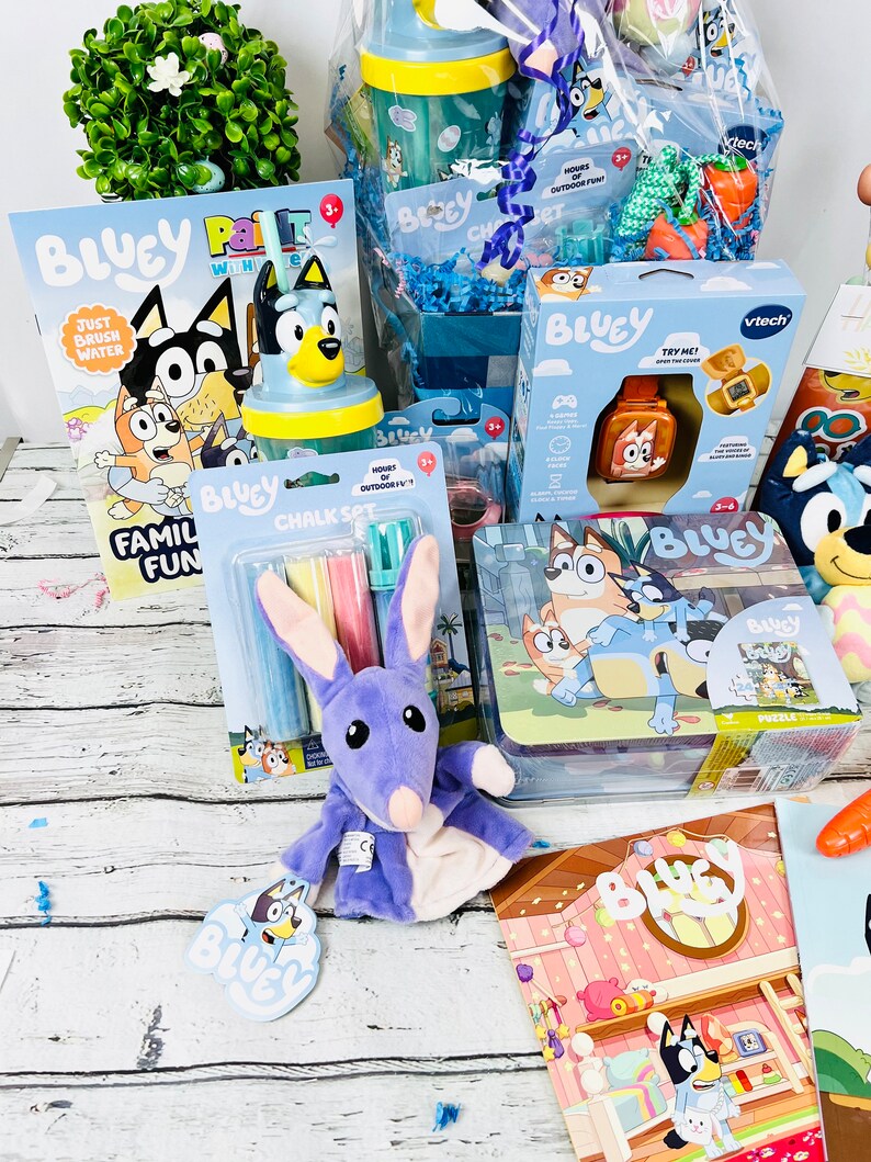 Bluey Easter Basket: 11-piece Deluxe Kids Gift Set - Etsy