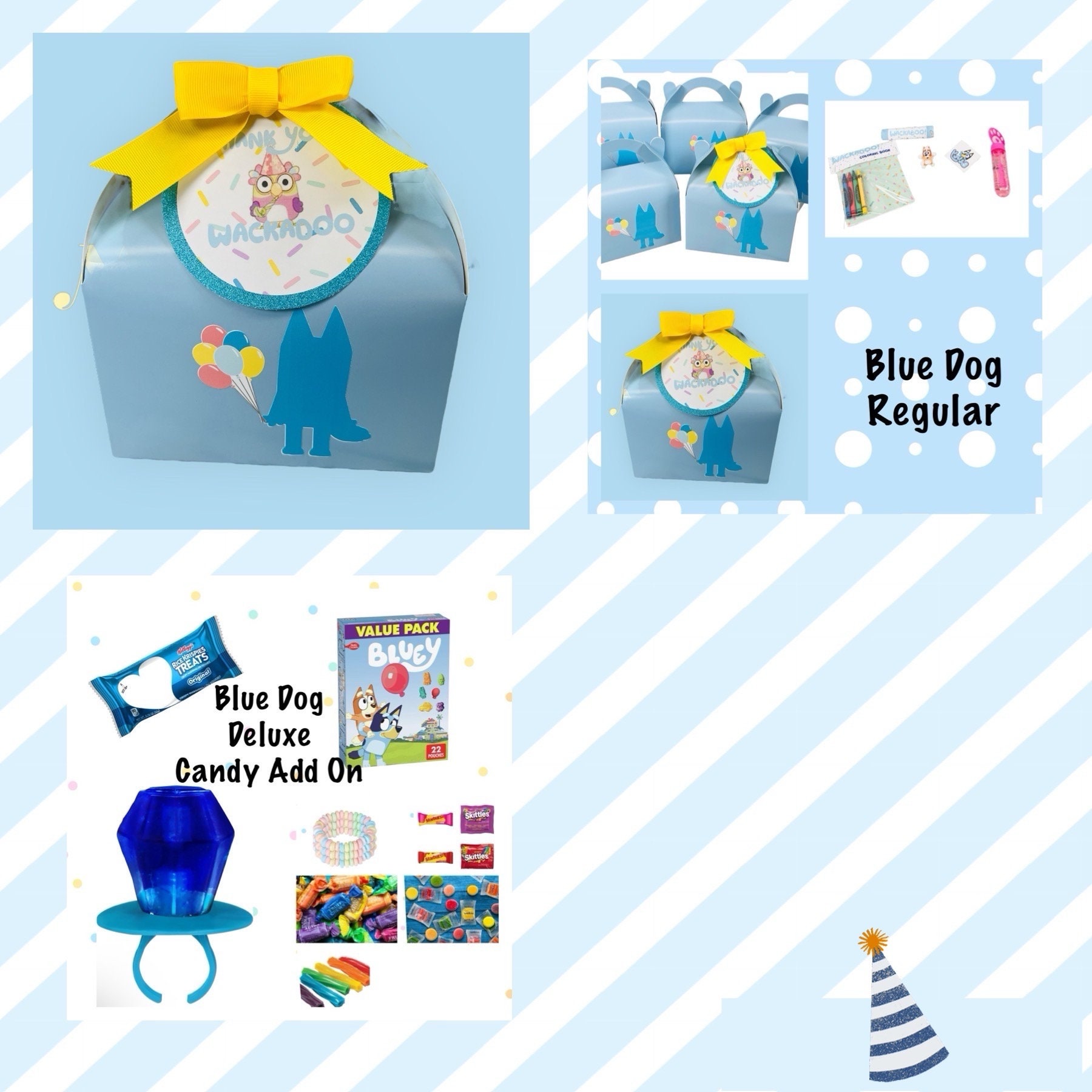 Personalized Character Birthday Party Favors: Themed Goodie Bags - Etsy