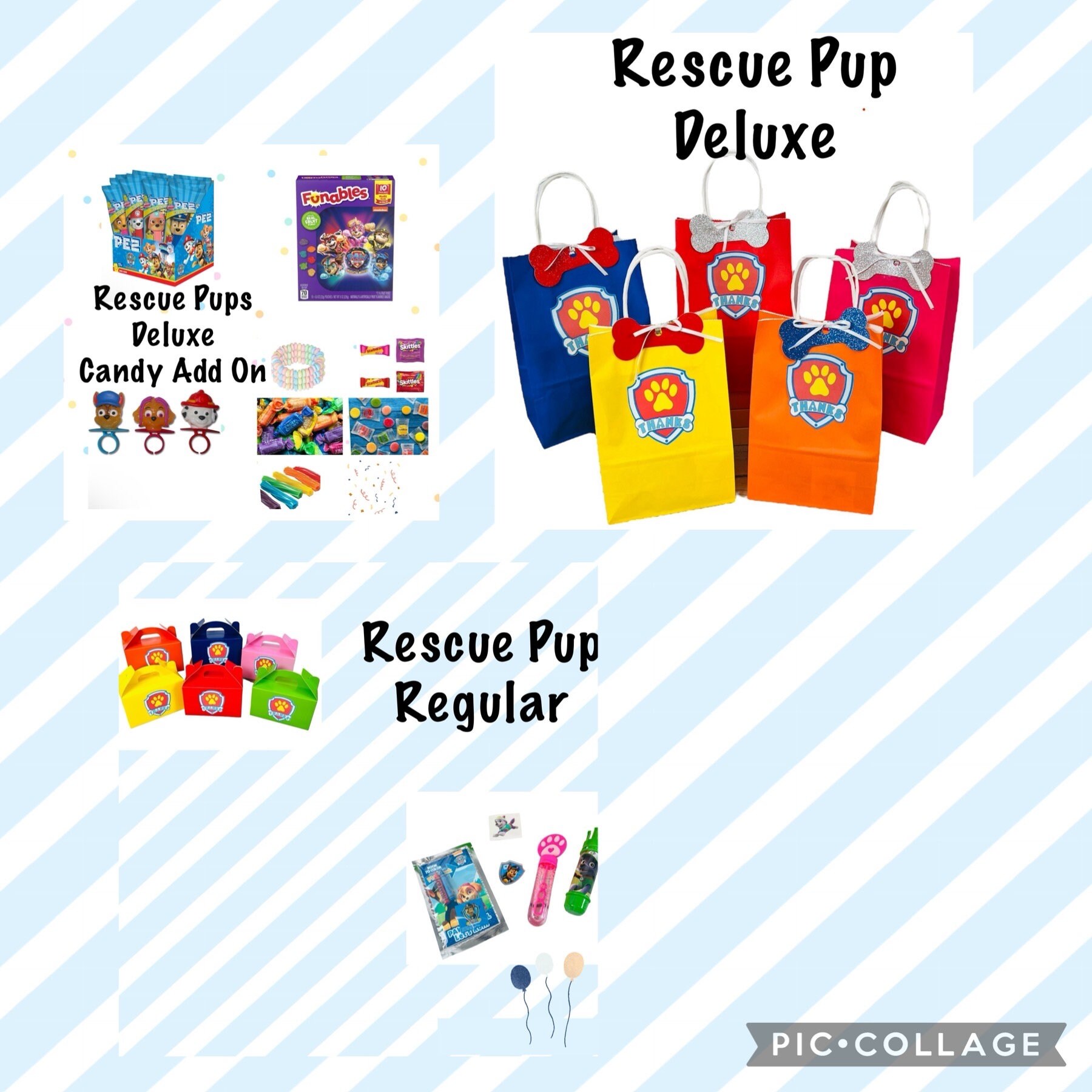 Personalized Character Birthday Party Favors: Themed Goodie Bags - Etsy
