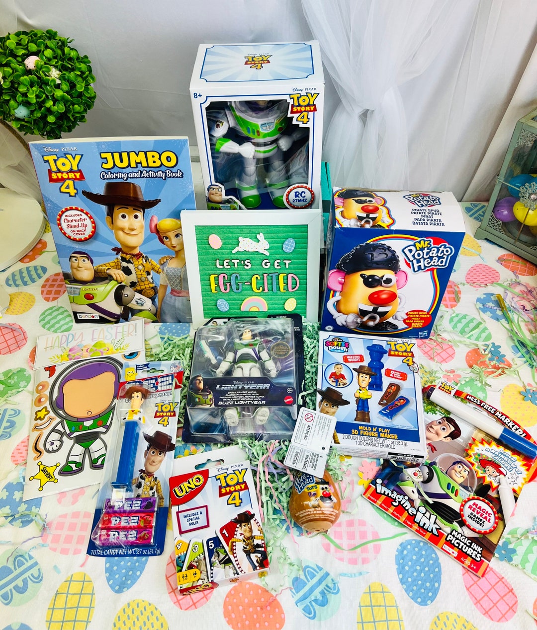 10 Piece Toy Story Buzz Lightyear Prefilled Kids Gift Basket Birthday ...