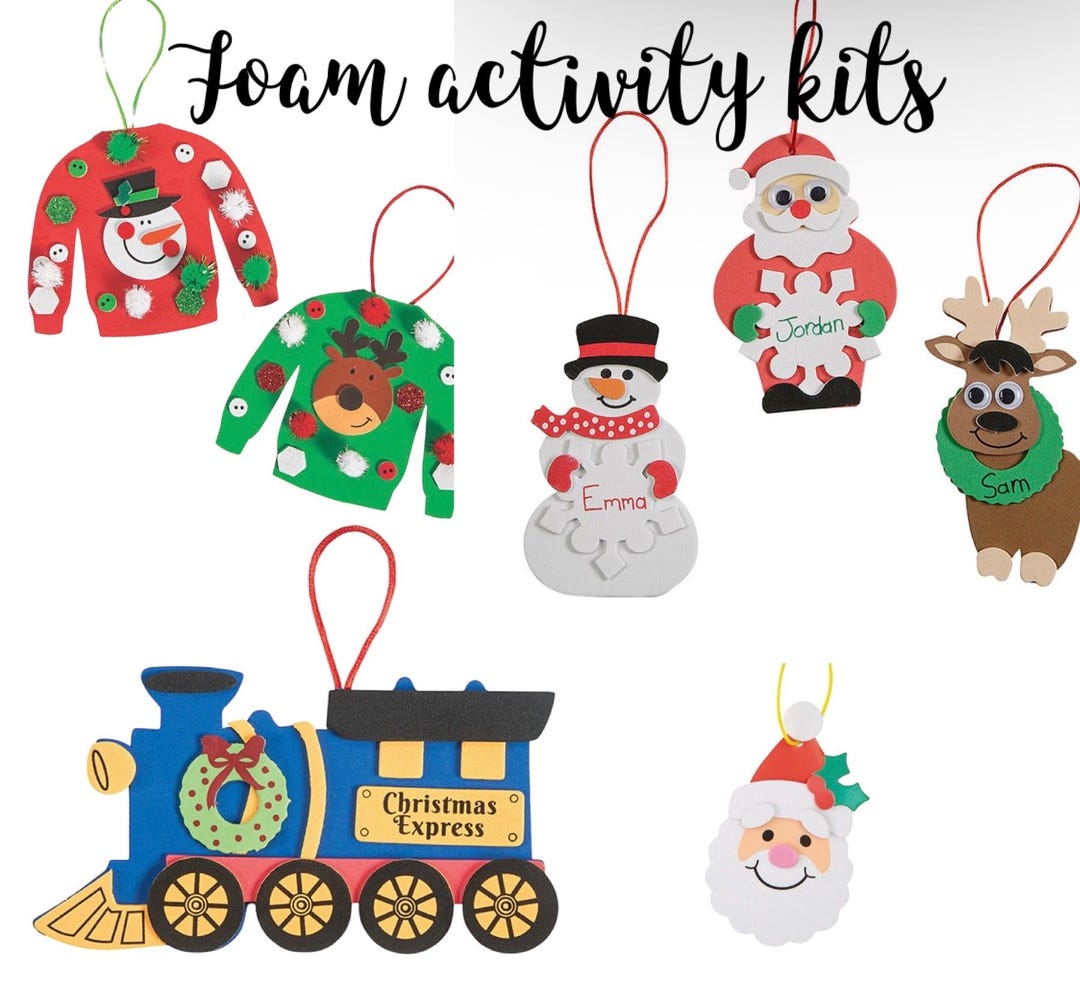 Christmas Holiday Classroom Handouts: School Christmas Foam Activity ...