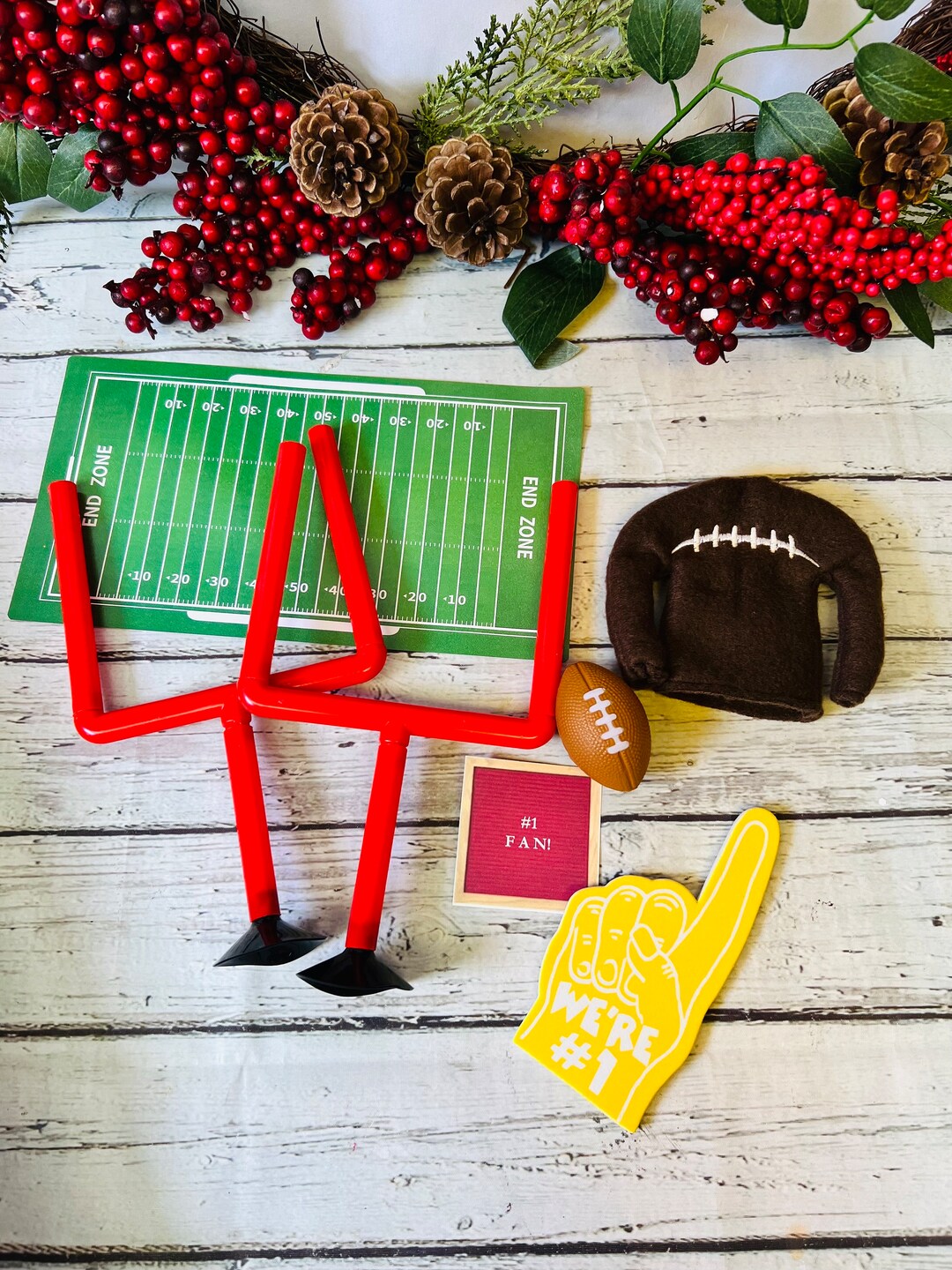 Football Elf Doll Christmas Elf Daily Mischievous Kit Elf Prop Elf ...