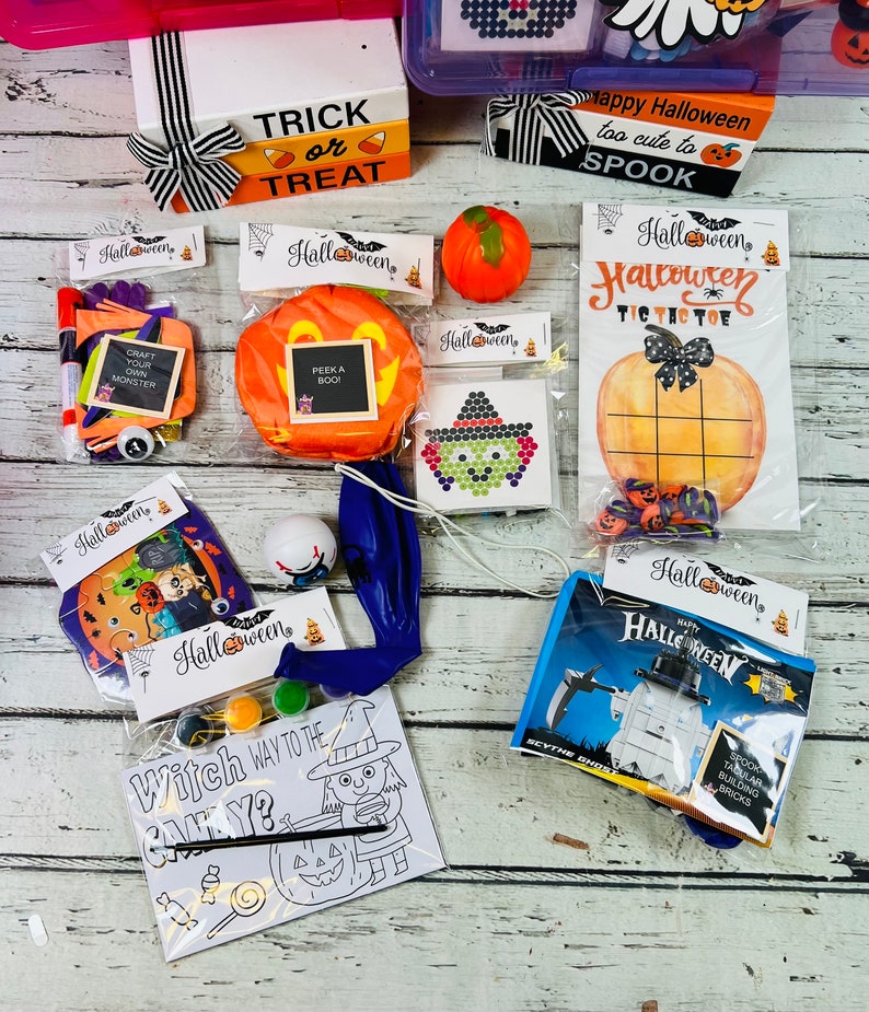 READY TO SHIP** Deluxe Halloween Craft Kit: Kids Activity Busy Box - Etsy
