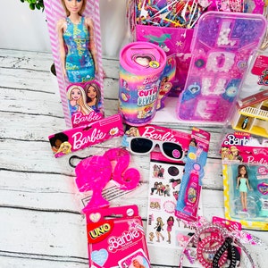 11 Piece Personalized Pink Fashion Doll Themed Prefilled Gift Basket ...