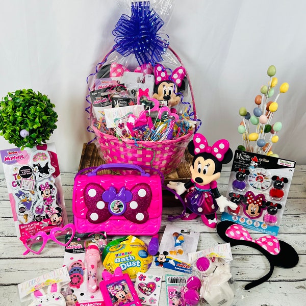 Minnie Mouse Basket - Etsy