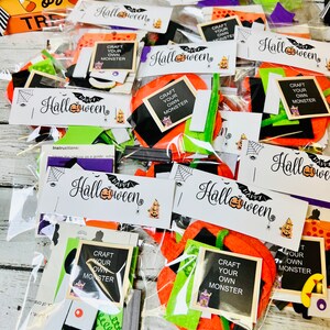 Craft Your Own Monster Halloween Handout Trick or Treat Halloween ...