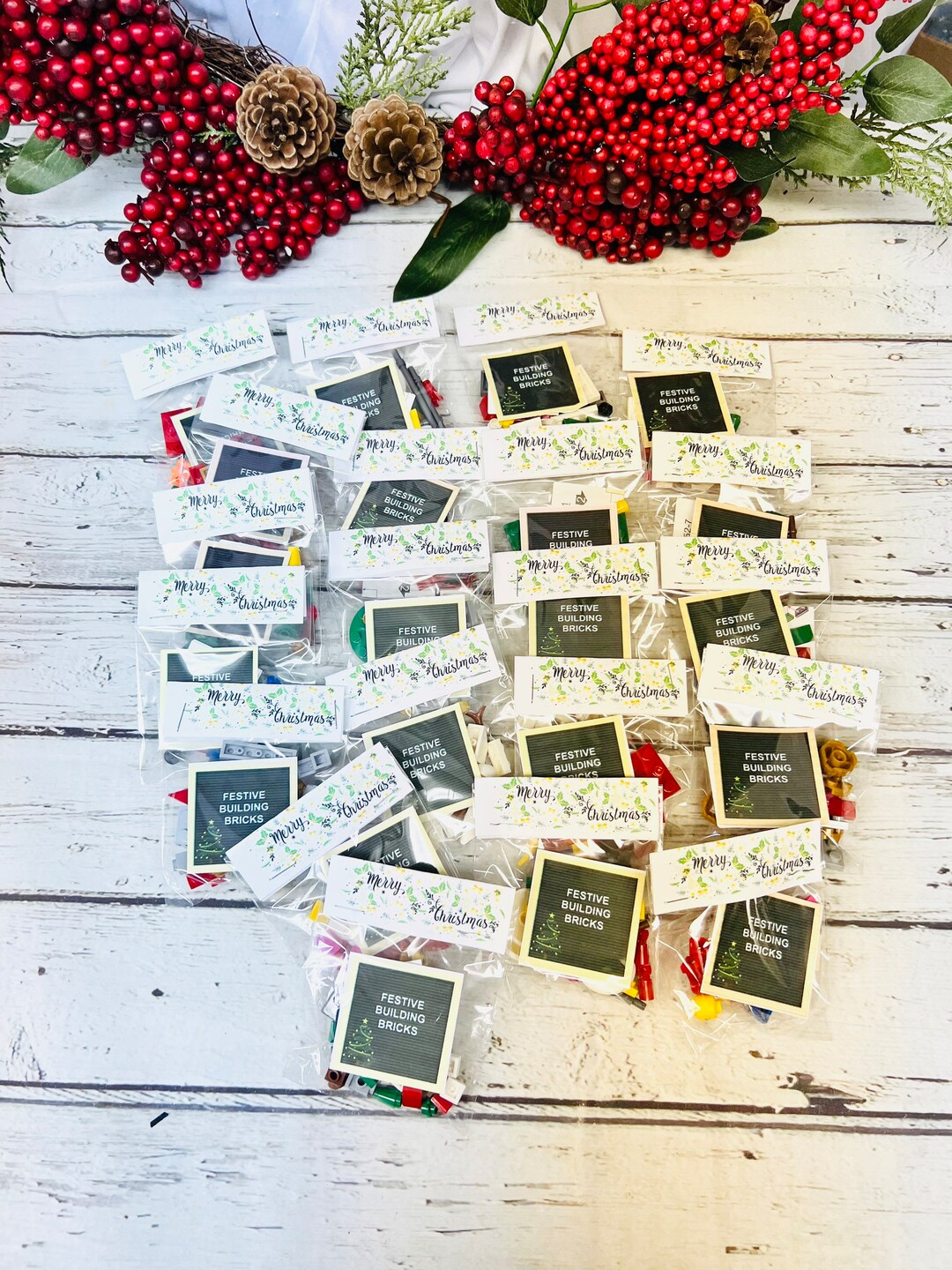 Christmas Stocking Stuffer Kids Building Bricks Holiday - Etsy